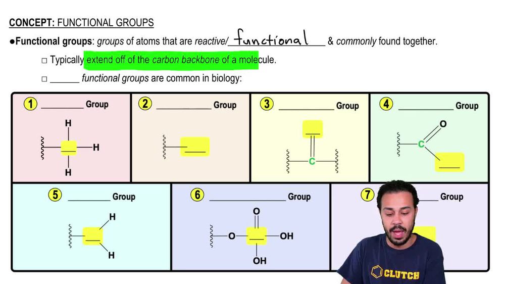 What is the name of the functional group shown in the figure?a) C ...