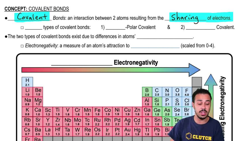 A covalent bond is likely to be polar if __________. | Pearson+ Channels