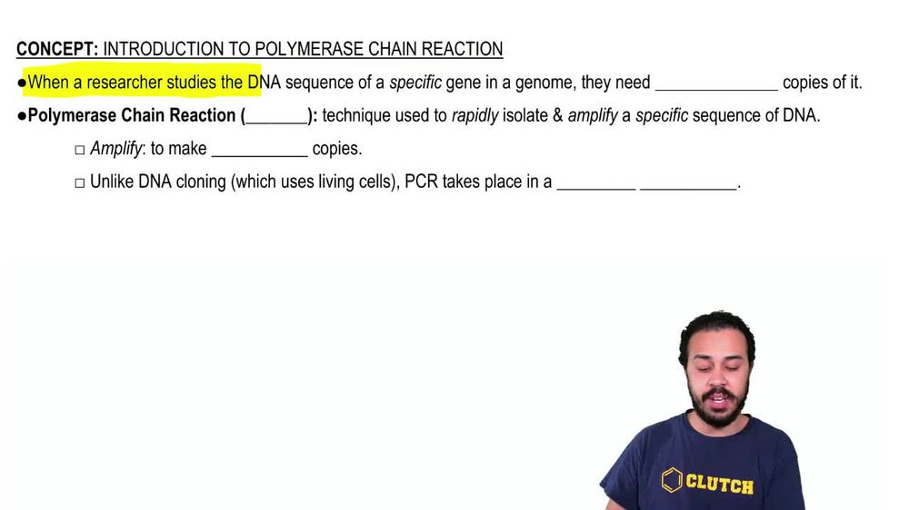 Components of a Polymerase Chain Reaction | Pearson+ Channels