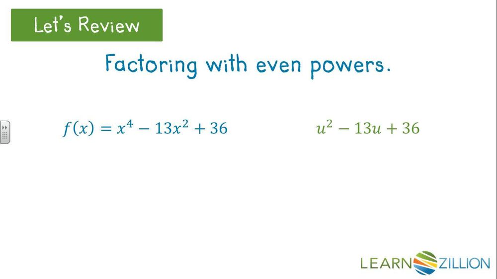 Finding all the Zeros of a Polynomial - Example 1 | Pearson+ Channels