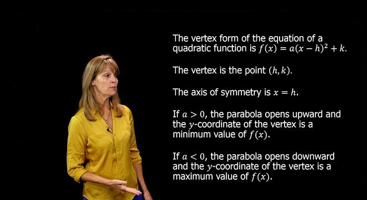 Formula to Find the Vertex of a Parabola | Pearson+ Channels