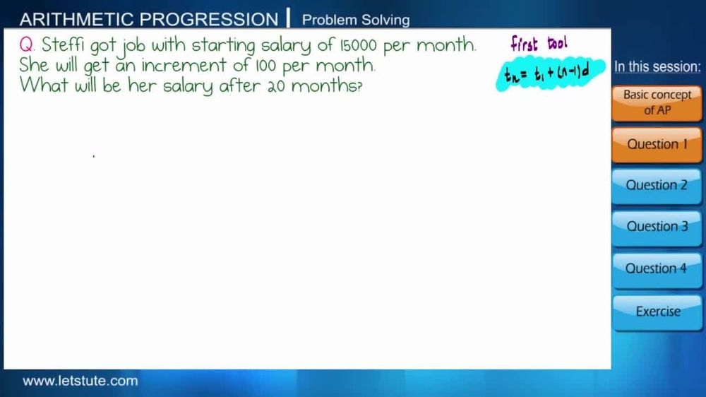 Arithmetic Sequences: Finding a General Formula Given Two Terms ...