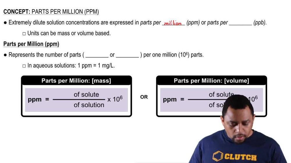 Parts Per Million PPM Definition Units Calculation Video 47 OFF