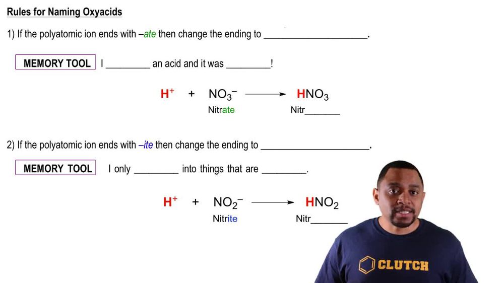 Write the formula for the following compound:Cyanic acid | Pearson+ ...