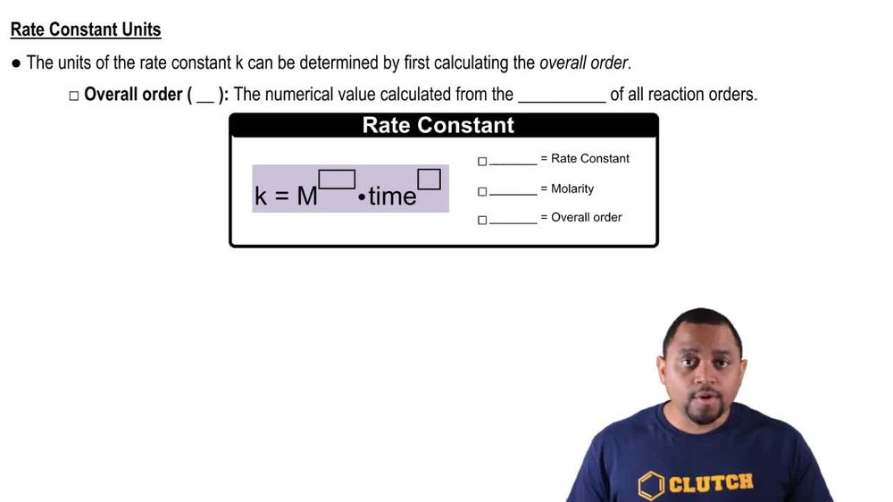 Rate Law Concept 1 | Pearson+ Channels