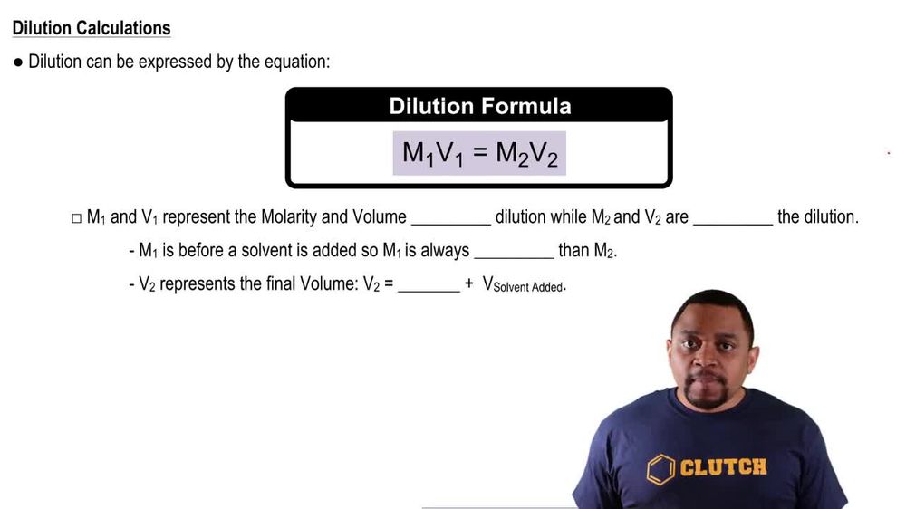 Dilutions Example 2 | Pearson+ Channels
