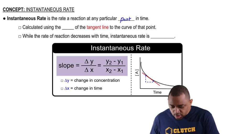Instantaneous Rate Example 1 | Pearson+ Channels
