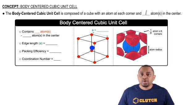 Body Centered Cubic Crystal Structure | Pearson+ Channels