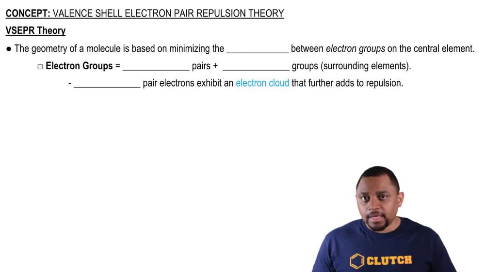 Valence Shell Electron Pair Repulsion Theory Concept 2 | Pearson+ Channels