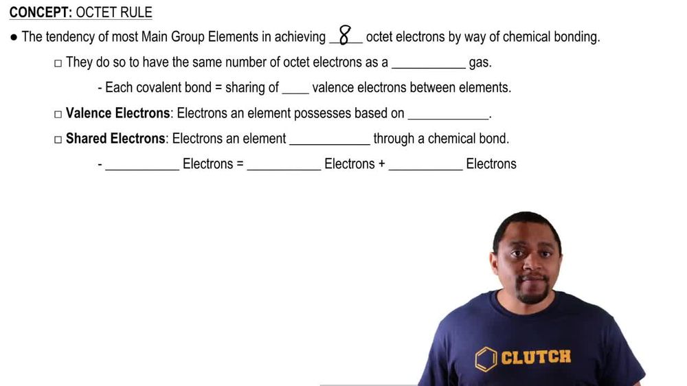 Octet Rule Example 2 | Pearson+ Channels