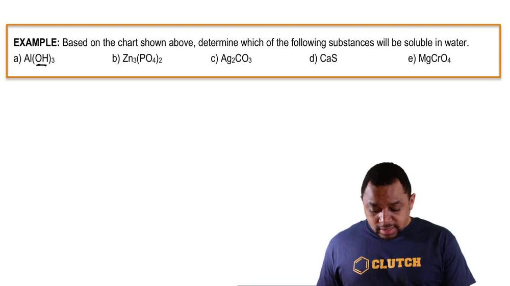 Solubility Rules: Explanation & Practice | Pearson+ Channels