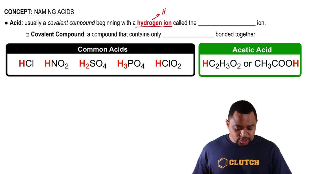 Write the formula for the following compound:Cyanic acid | Pearson+ ...