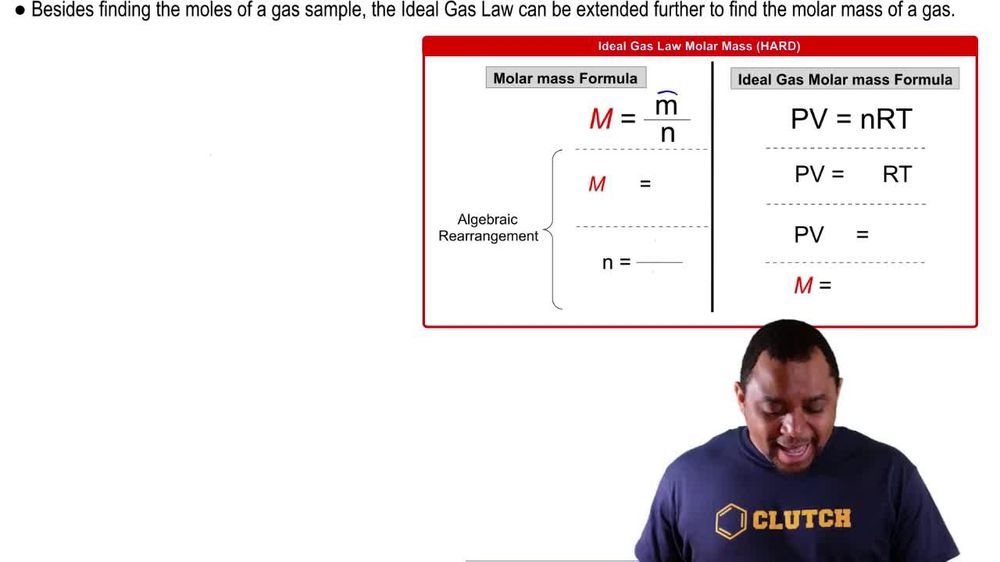 Practice Problem: Molar Mass of a Gas | Pearson+ Channels