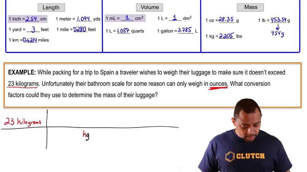 UNIT CONVERSIONS | Conversion Factors | Dimensional Analysis | Pearson+ ...