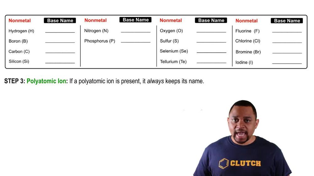 Naming Ionic Compounds Example 1 | Pearson+ Channels
