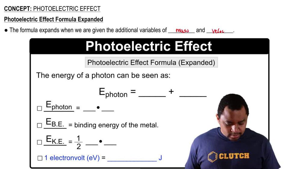 Photoelectric Effect | Pearson+ Channels