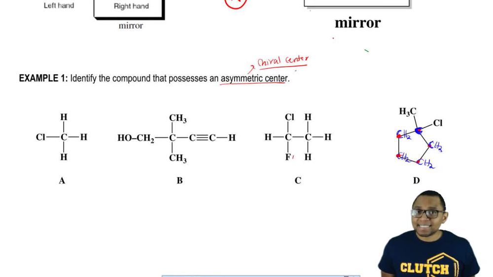 50: Finding chiral carbons in organic molecules | Pearson+ Channels