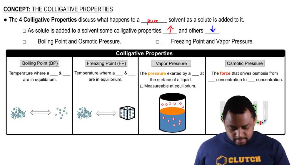 The Colligative Properties Concept 3 | Pearson+ Channels