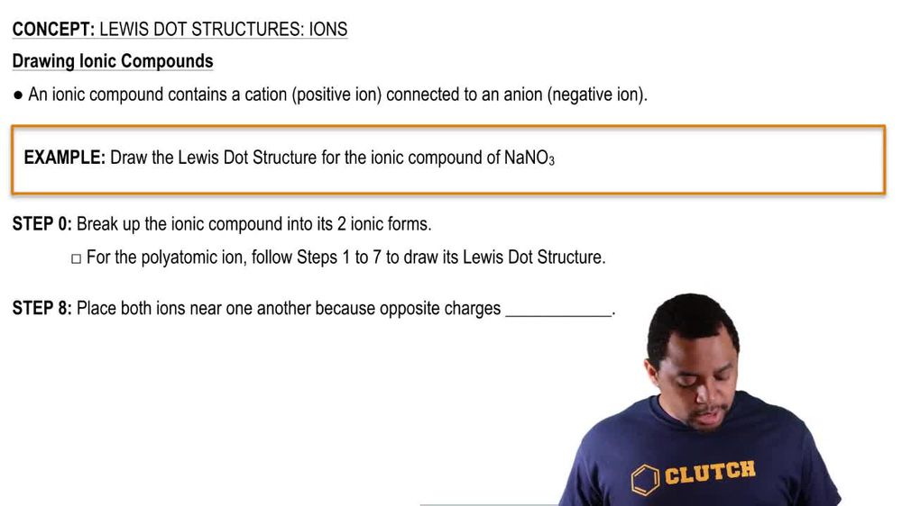 Draw the Lewis Dot Structure for ammonium chloride, NH4Cl. | Pearson+ ...