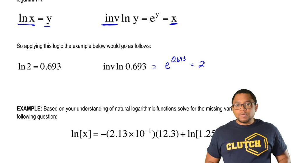Inverse Logarithmic Functions | Pearson+ Channels