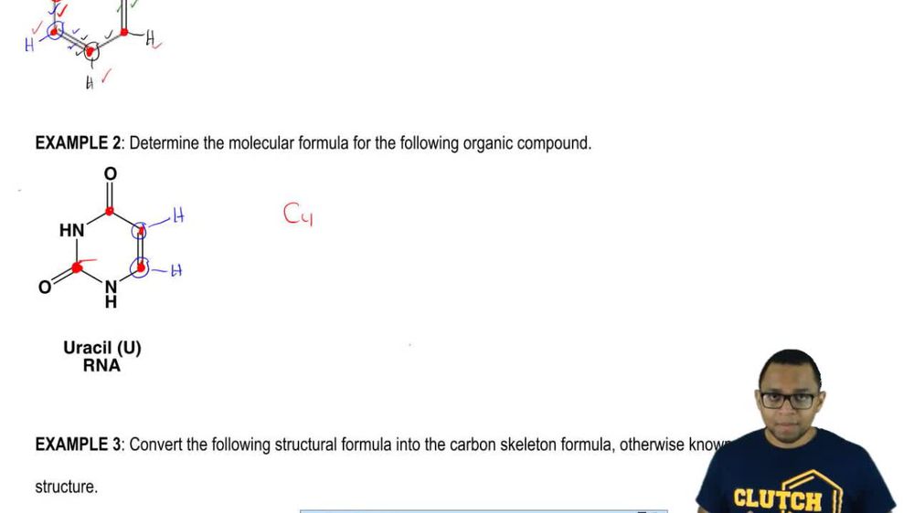 drawing condensed structural formulas | Pearson+ Channels
