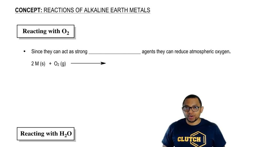 Reactivity of the Alkali and Alkali Earth Metals | Pearson+ Channels