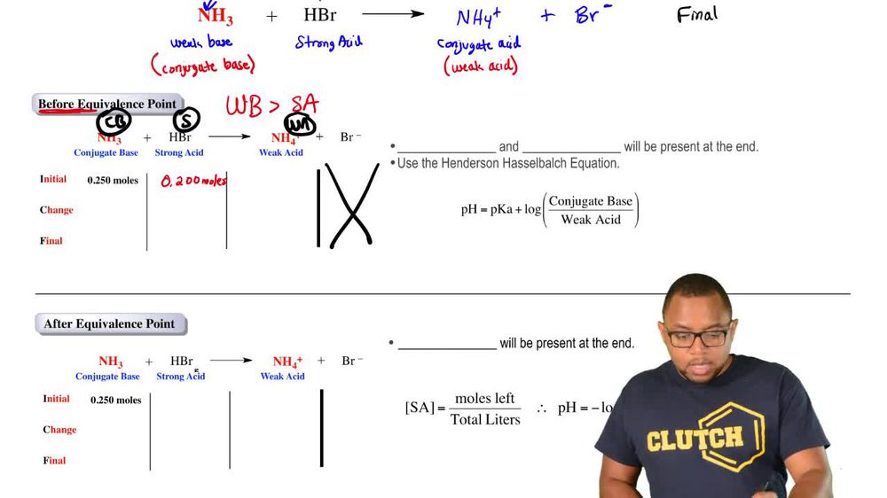General Chemistry | Strong Acid & Weak Base Titration | Pearson+ Channels