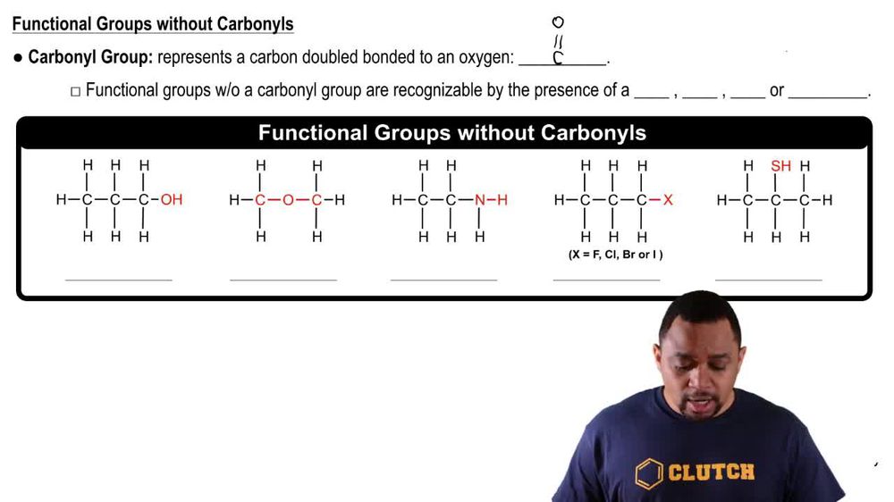 Functional Groups Organic Chemistry | Pearson+ Channels