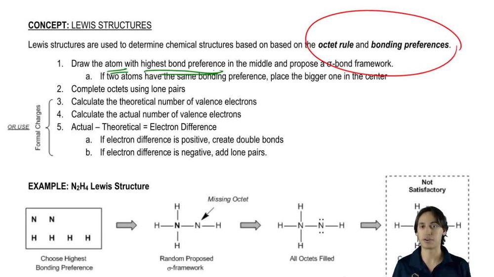 Draw the Lewis structure of the molecule | Pearson+ Channels