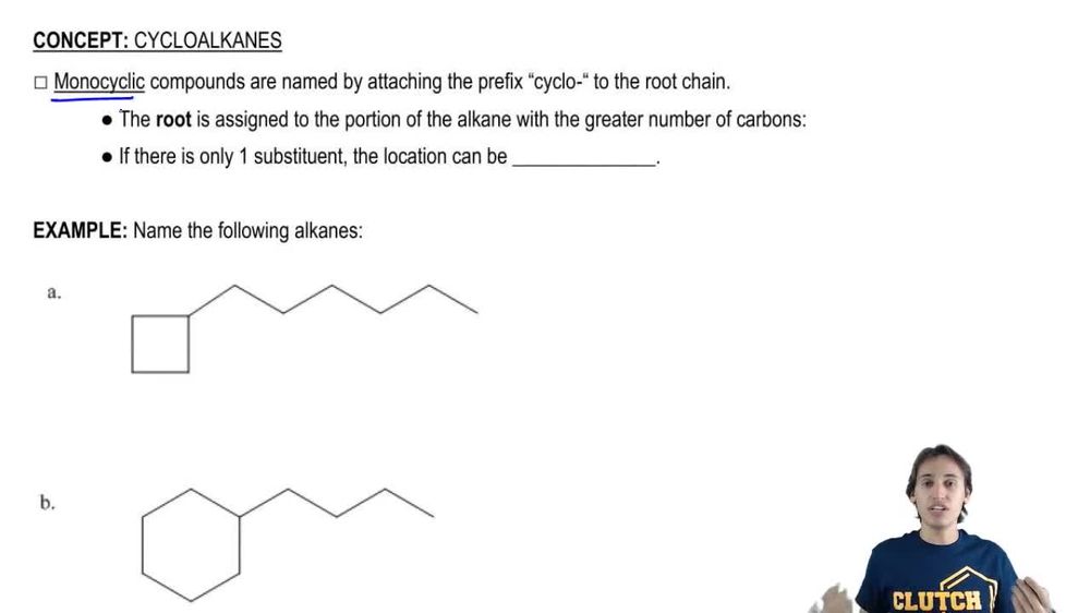 b. Draw and name the six isomeric cyclopentanes of molecular form ...