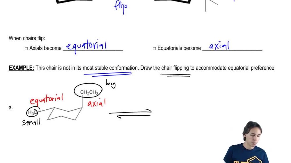 Draw the MOST STABLE conformation of cis-1-tert-butyl-4-methylcyc ...