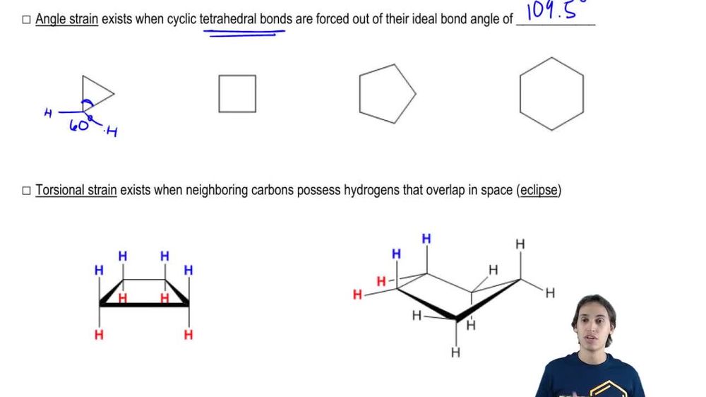 What is angle strain? | Pearson+ Channels