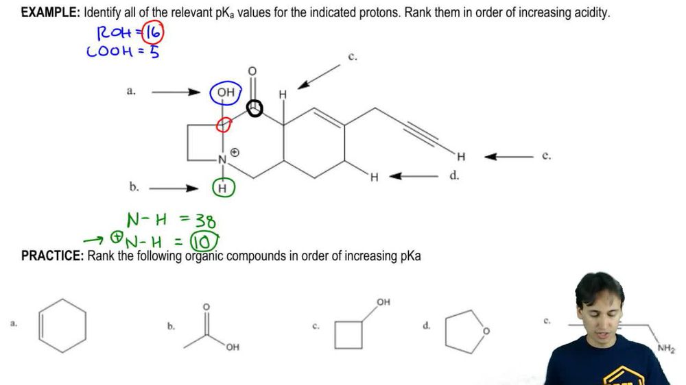 The 12 pKa values you want to memorize (because they are importan ...