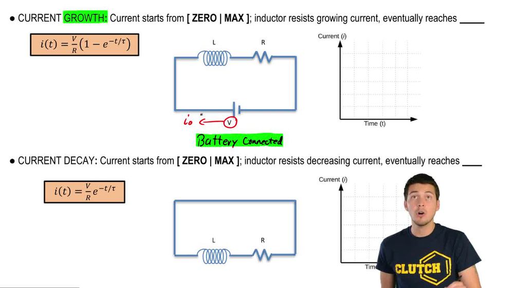 RL Circuit Analysis (1 of 8) Voltage and Current | Pearson+ Channels
