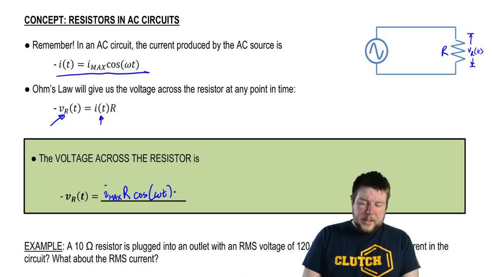 College Physics Lectures, Resistors in AC Circuits | Pearson+ Channels