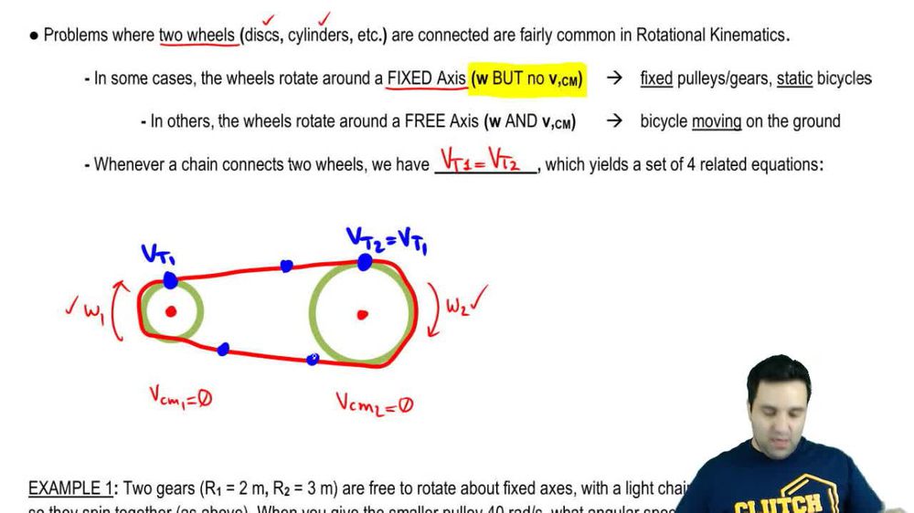 Ap Physics 1 Rotation 8 Constant Angular Acceleration 2 Wheels