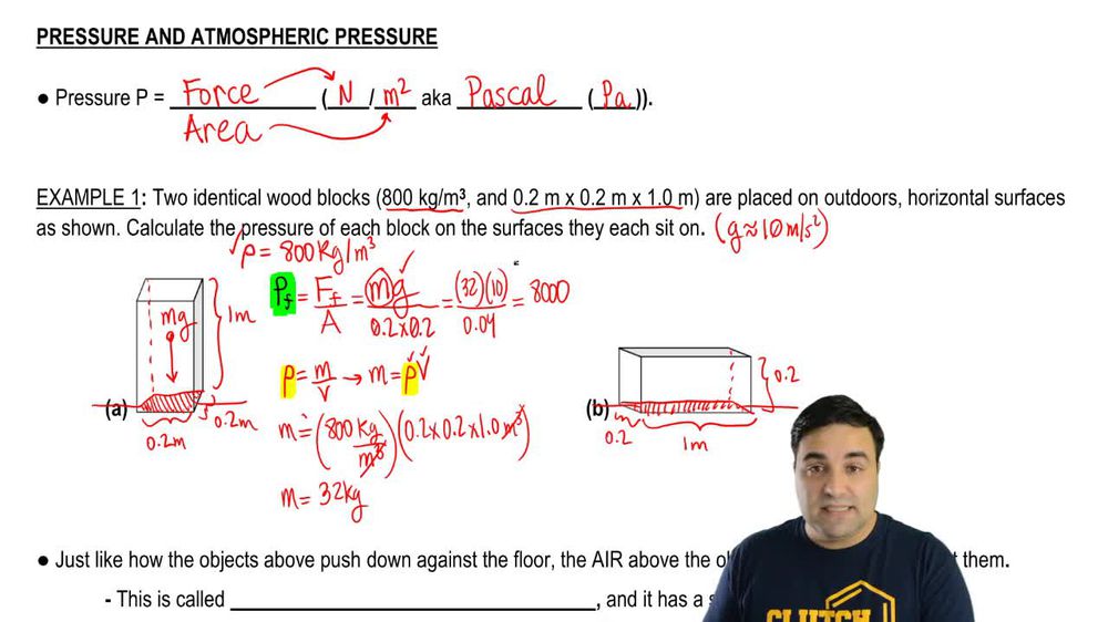 Introduction to Pressure & Fluids - Physics Practice Problems | Pearson+ Channels