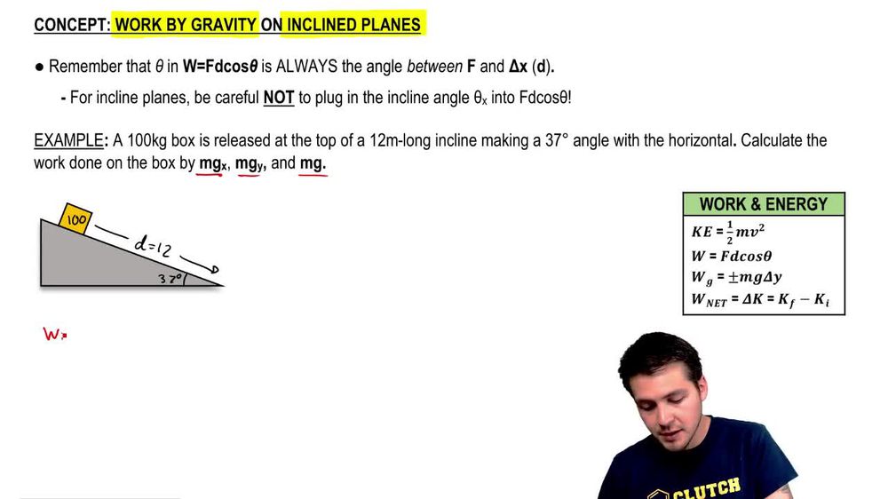 Physics 8 Work, Energy, and Power (6 of 37) Inclined Plane (Fric ...