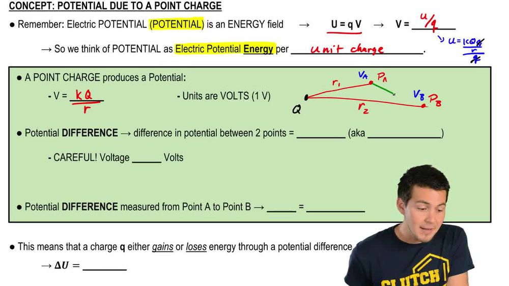 A small particle has charge -5.00 μC and mass 2.00x10^-4 kg. It m ...