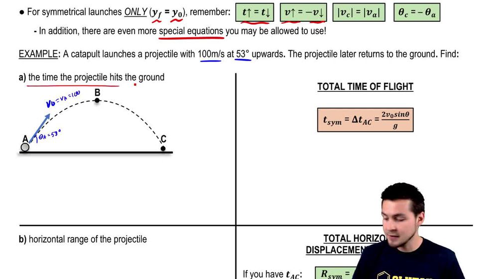 Intro to Projectile Motion: Horizontal Launch Video Tutorial & Practice | Pearson+ Channels