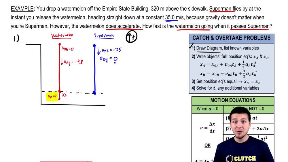 Tricky Acceleration Equations Sample Problem Can Superman Catch U ...
