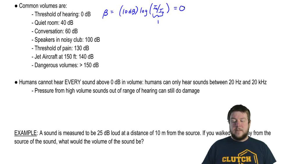 Suppose an explosion can just be heard over normal conversation w ...