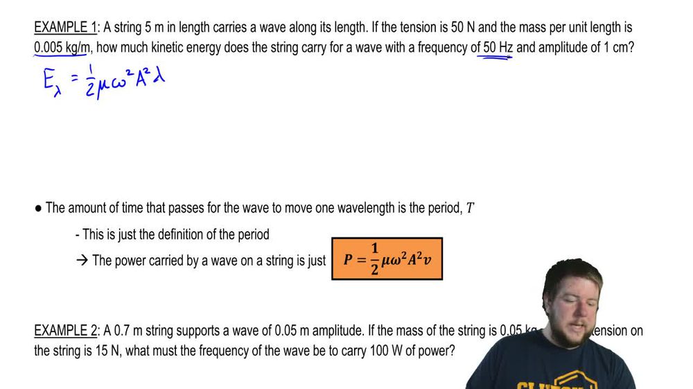 Wave motion | derivation for velocity of transverse wave on sting ...