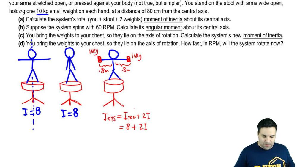 Angular momentum: rotating stool and wheel | Pearson+ Channels