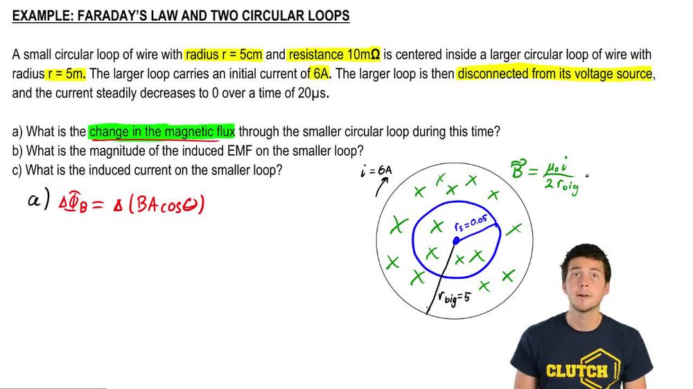 Electromagnetic Induction (6 of 15) Faraday's Law, Example Proble... | Pearson+ Channels