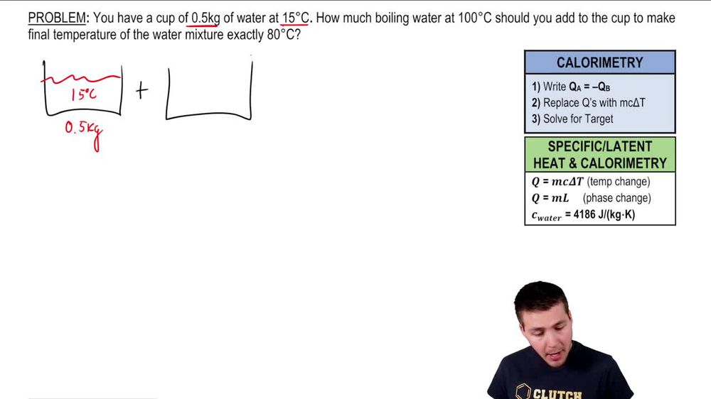 You have 750 g of water at 10.0°C in a large insulated beaker. Ho ...