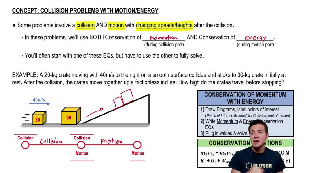 Momentum and energy explosion problem: find the percent energy i ...