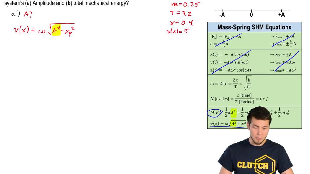Energy and Simple Harmonic Motion | Pearson+ Channels