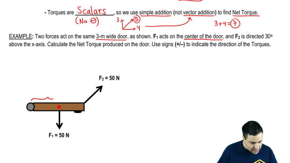 Net Torque & Sign of Torque | Pearson+ Channels