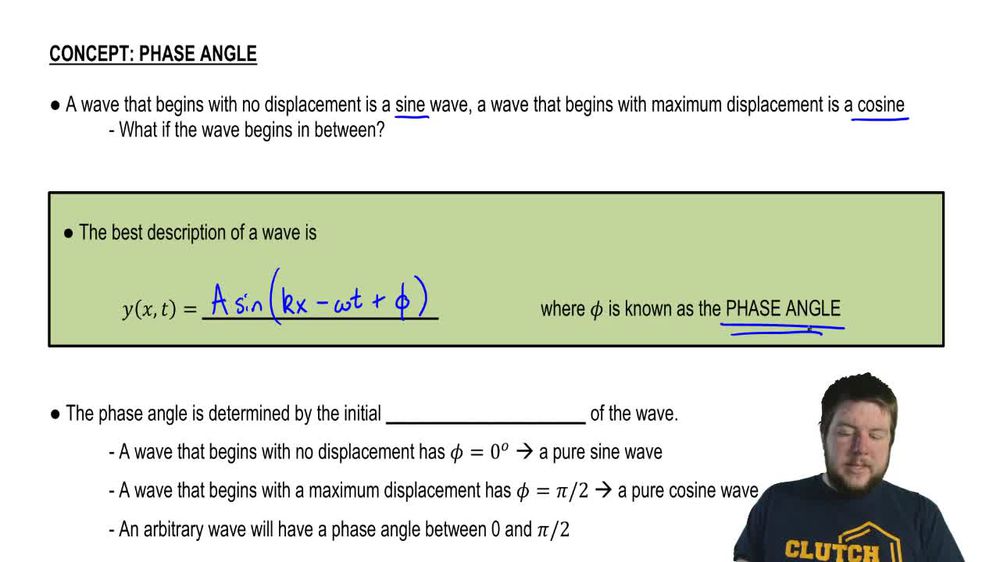 The vertical displacement of a wave moving along the x-axis is gi... | Pearson+ Channels